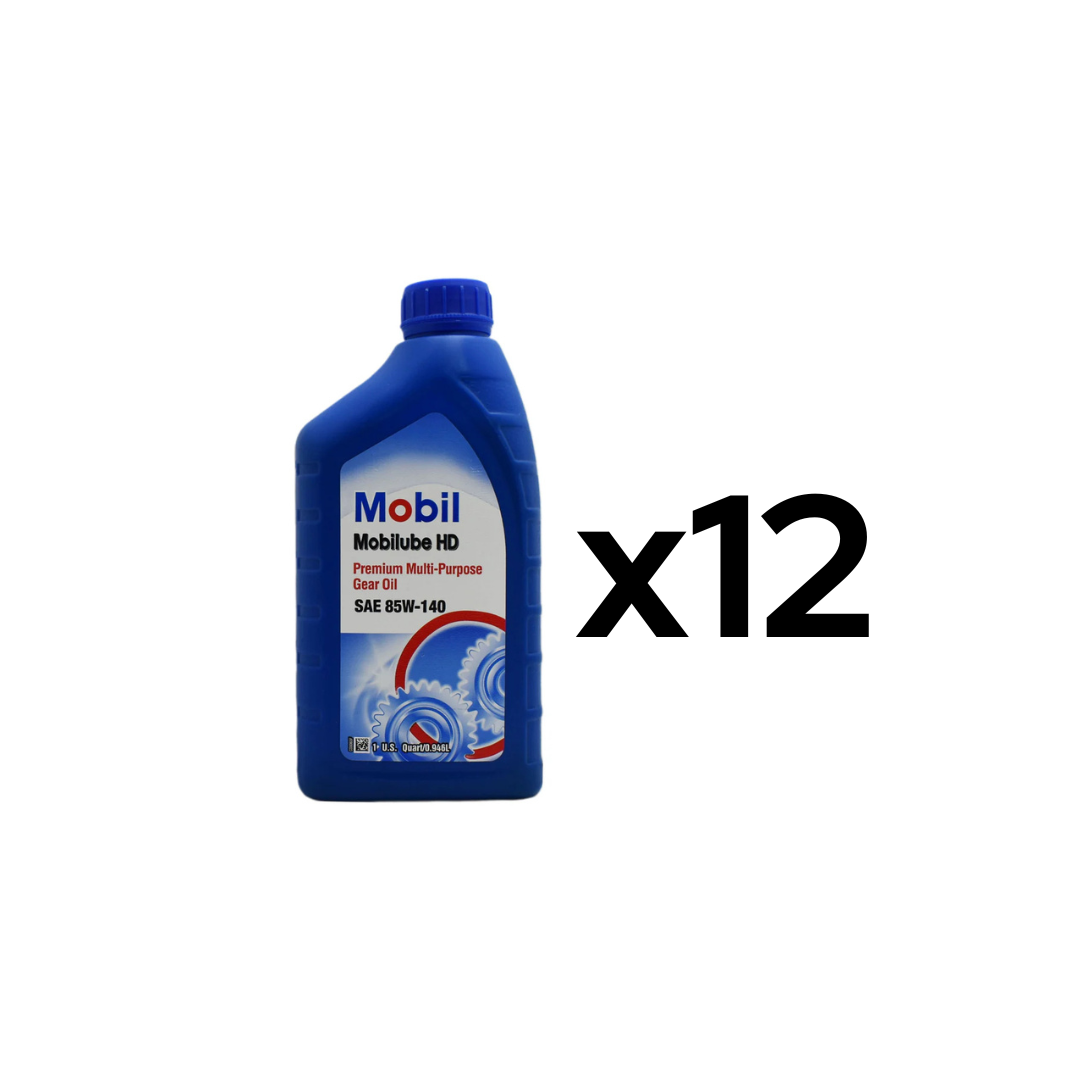 Aceite Lube Hd 85W-140 Gl-5 Valvulina Caja 12 Unidades Qt Mobil | Solocarro